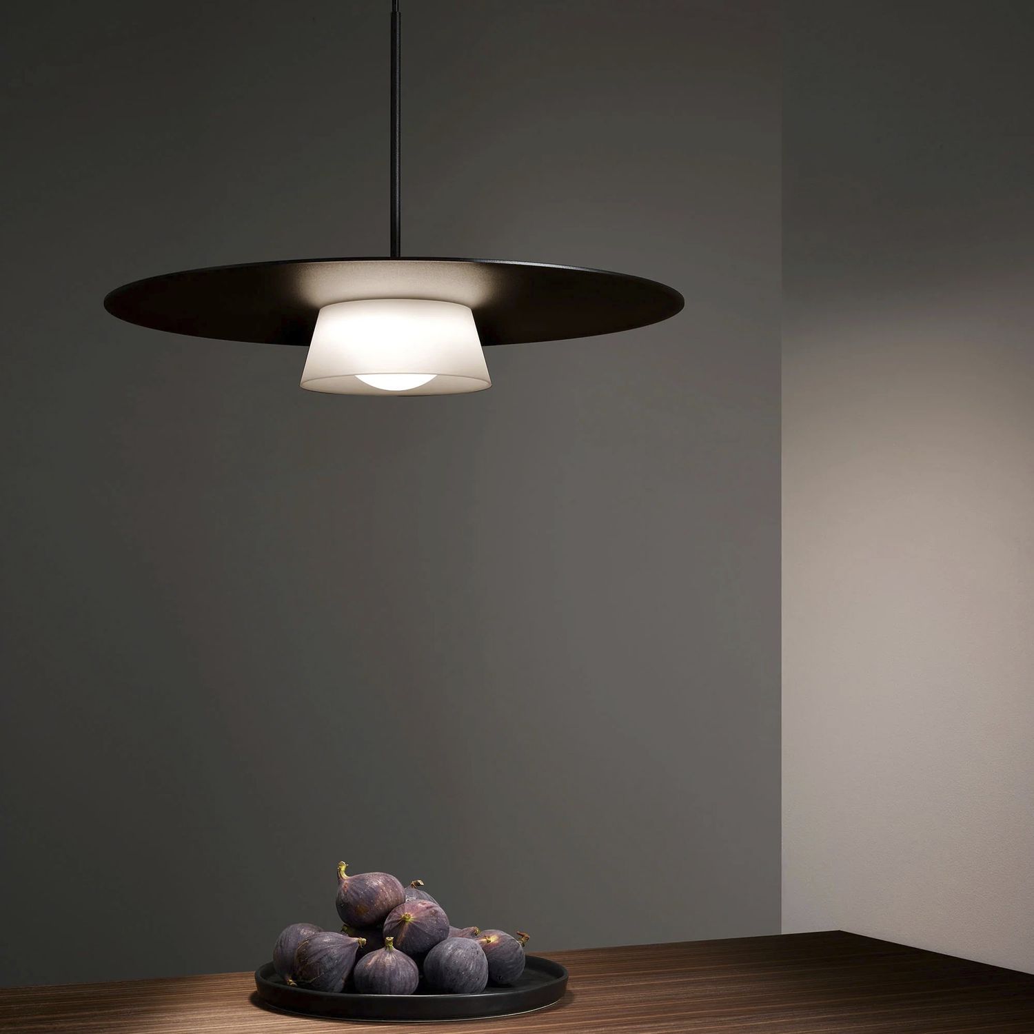 Pendant lamp - SUM - case - silicone / steel / contemporary