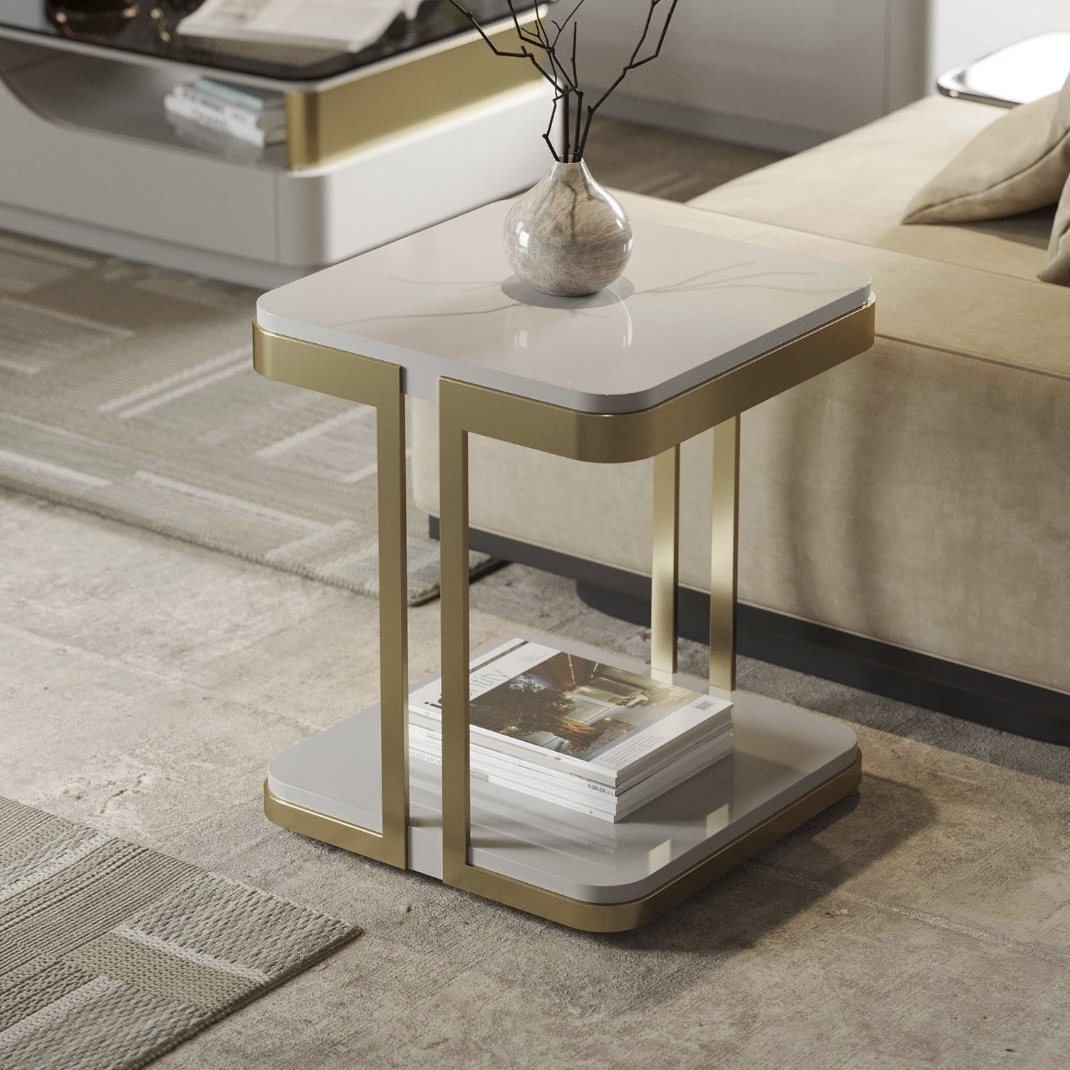 Contemporary side table - Kyara XLUX - Irmaos Pereira Pacheco, SA ...