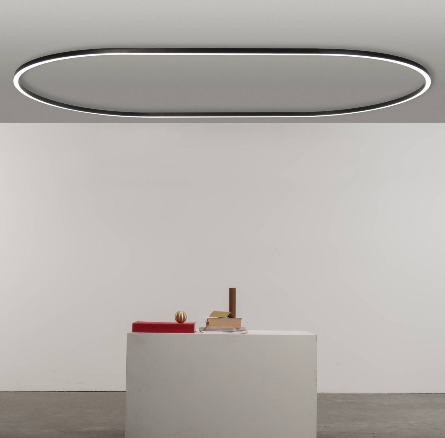Oval ceiling light - daytona C900x2600 - Andcosta - contemporary ...