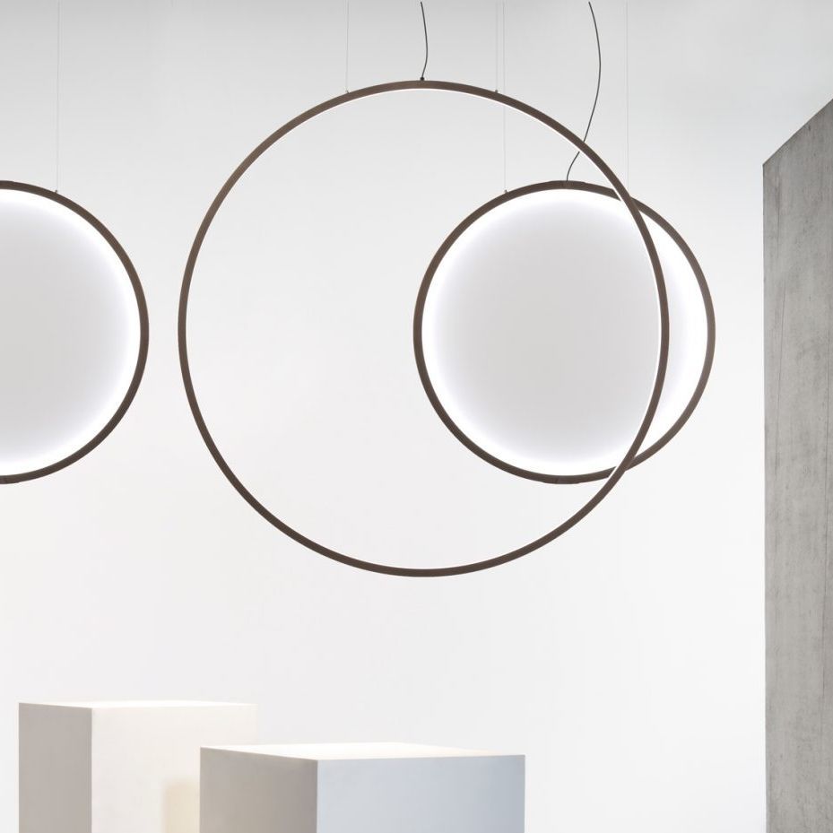 Hanging light fixture - circus round vertical S1500 v2 - Andcosta - LED ...