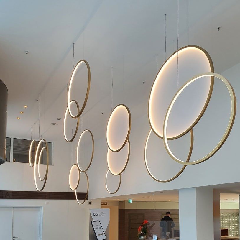 Hanging light fixture - circus round vertical S1000 v2 - Andcosta - LED ...
