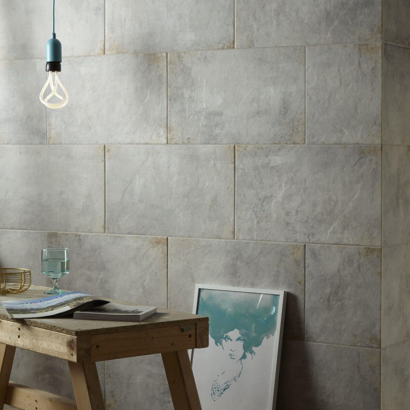 Ceramic tile - GALVANISED - British Ceramic Tile Ltd - matte / textured ...