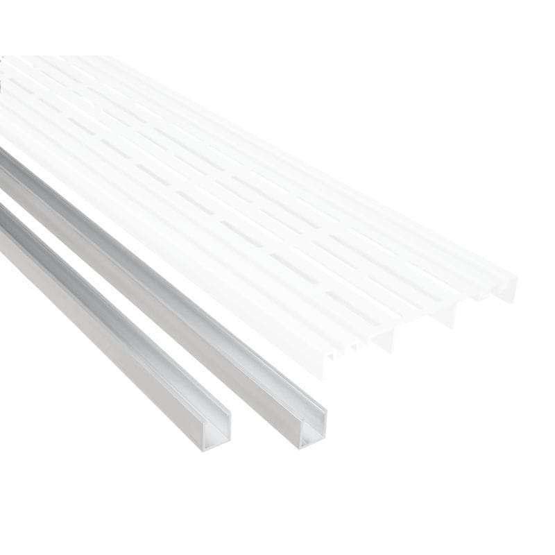 Aluminum fastening profile - 2742 - Kebony