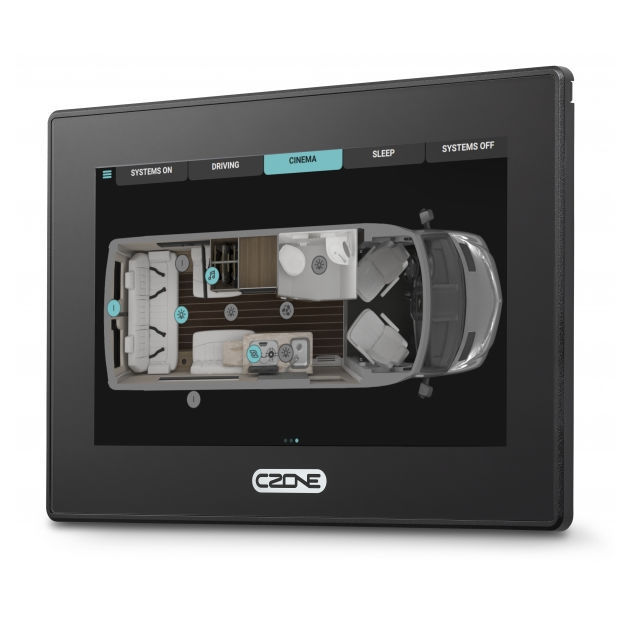 Monitoring touch screen - CZONE 7 - Mastervolt - wall-mounted