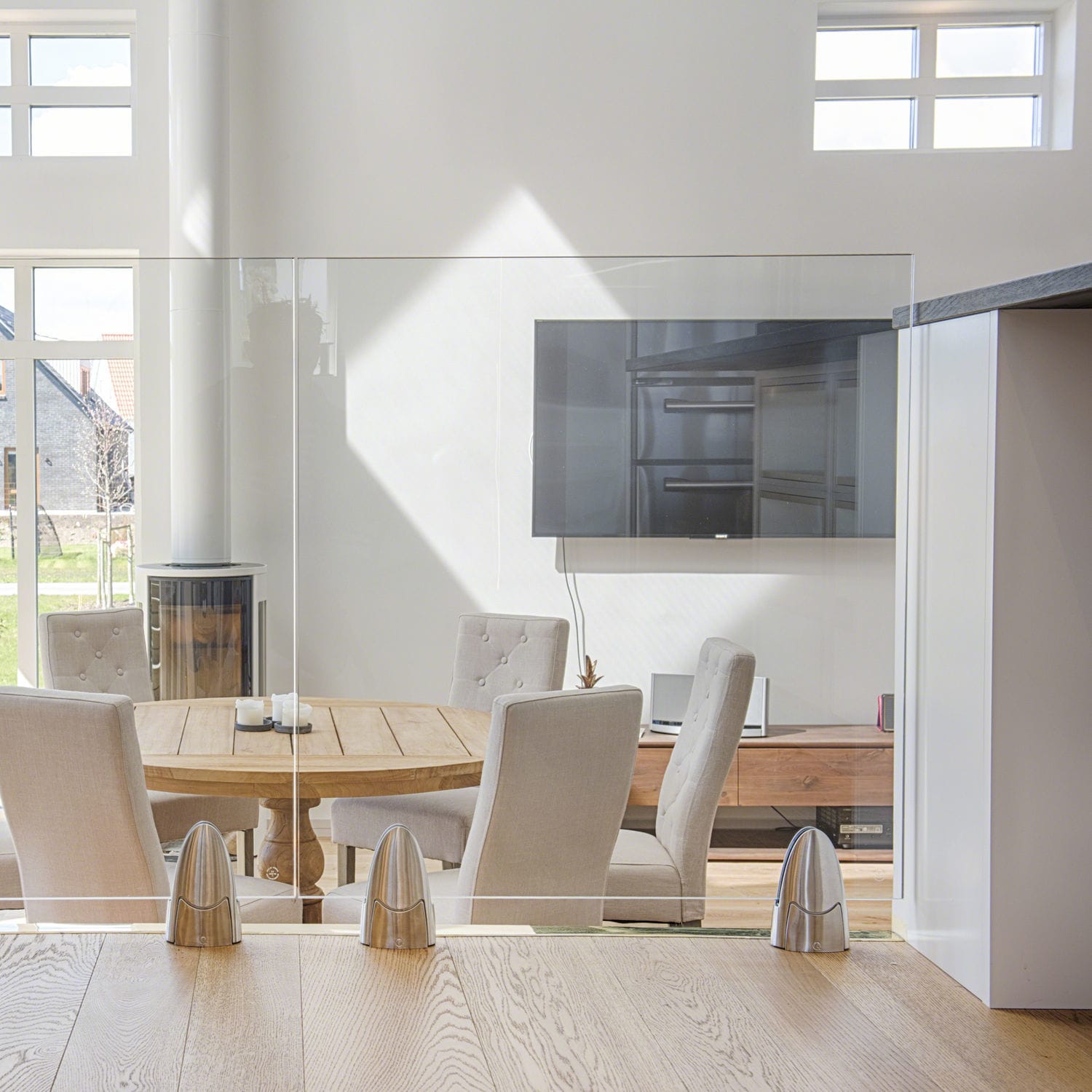 Glass railing - EASY GLASS® - Q-railing - stainless steel / glass panel ...