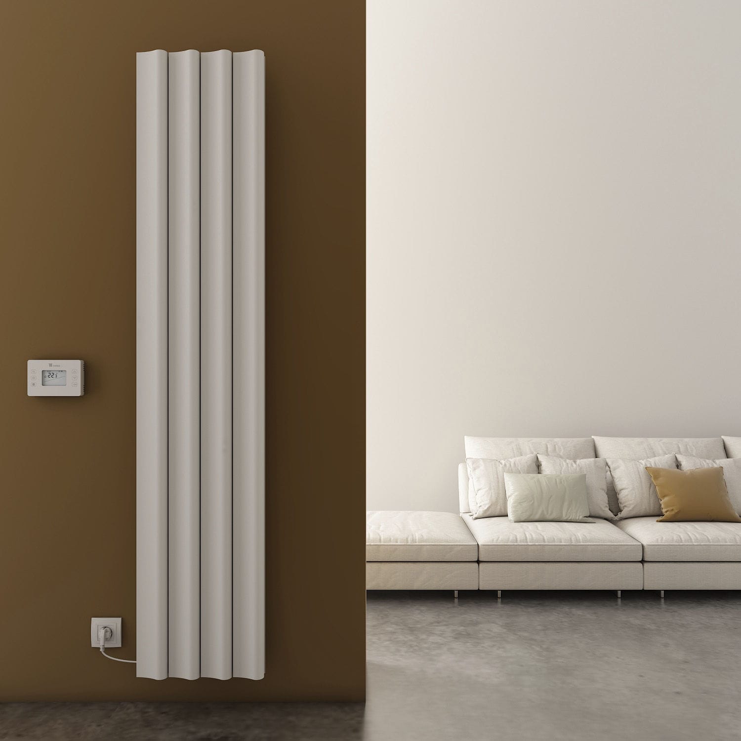 Electric radiator - Boreas S - Carisa Designer Radiators - 1501 w ...