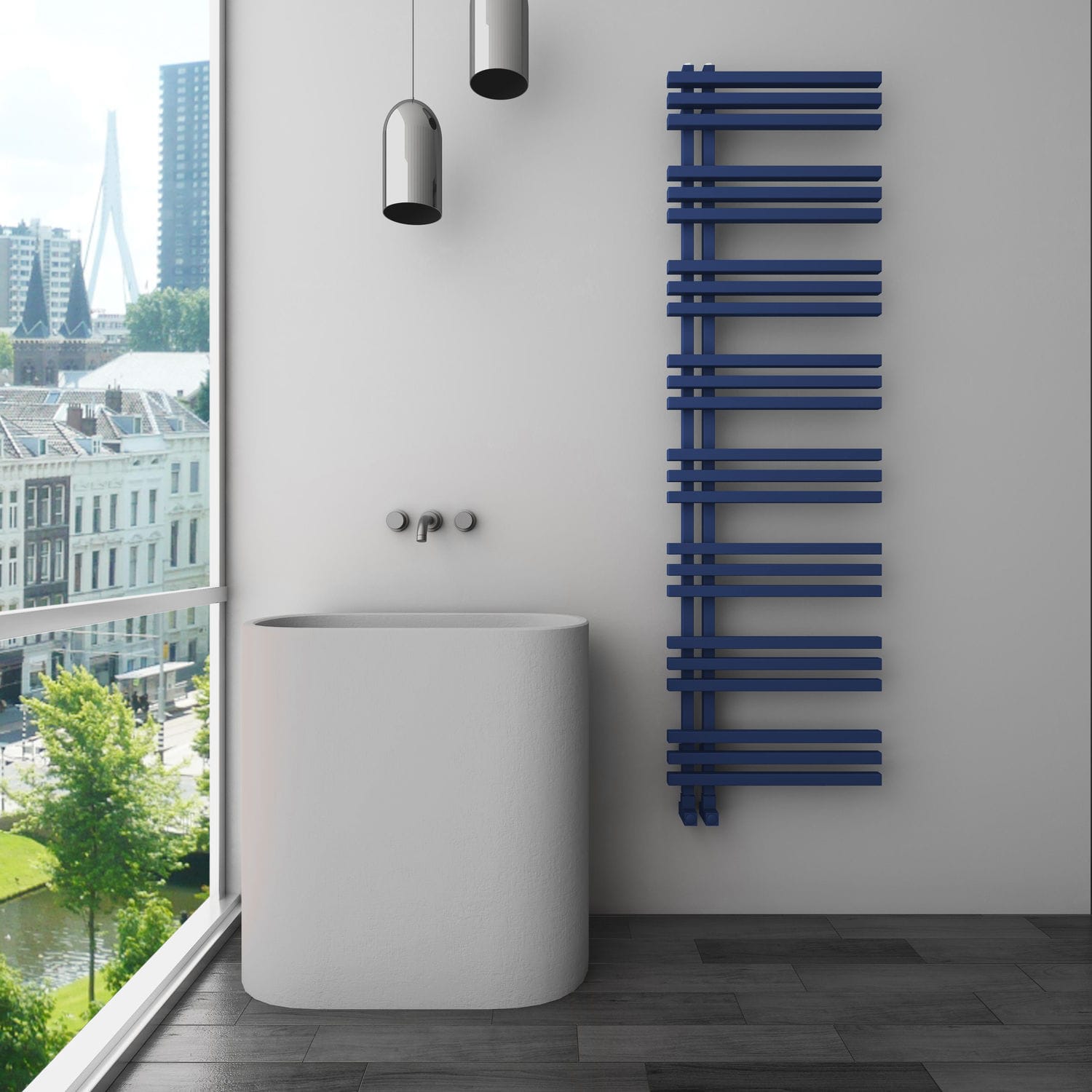 Hot water towel radiator - TERRA - Carisa Designer Radiators - electric ...