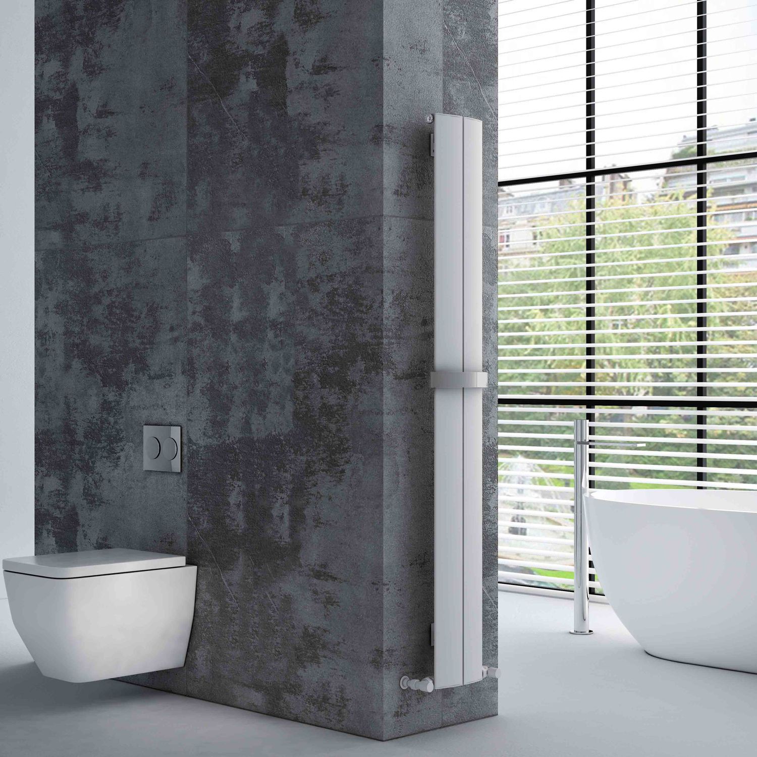 Hot water towel heater/radiator - PLAY BATH - Carisa Designer Radiators ...