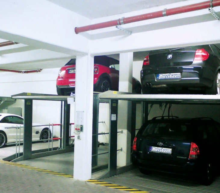 Mechanical parking platform - Liftparker N4602 - Nussbaum Parking - double-decker