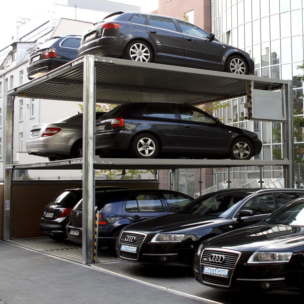 Mechanical parking platform - Quadroparker N4903 - Nussbaum Parking