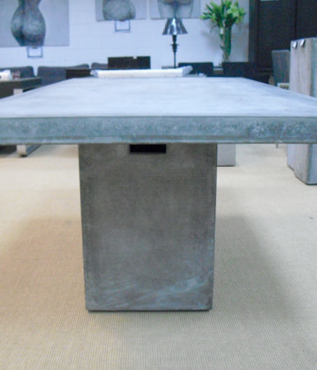 Contemporary dining table - SEMPRE - In4Out - fiber-reinforced concrete ...