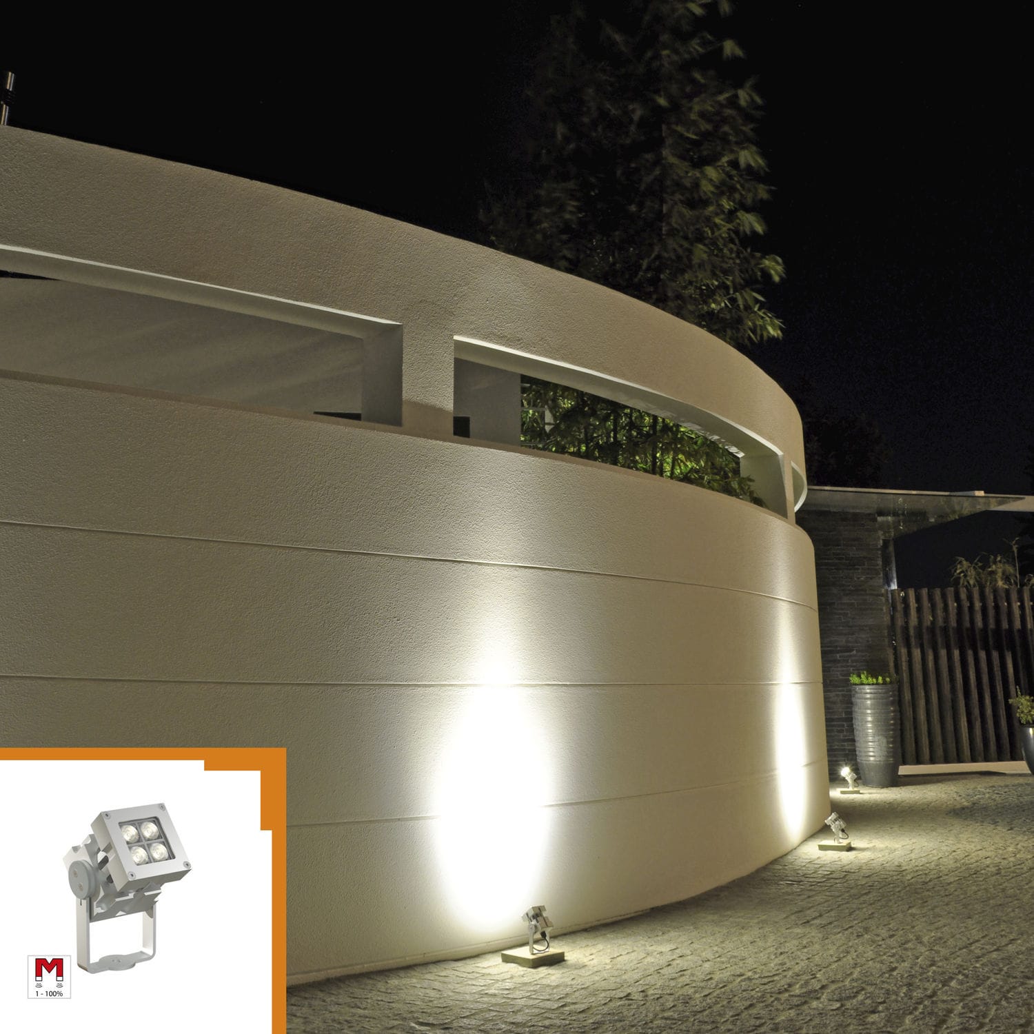 Contemporary wall light - REVO COMPACT BASIC MAGNO - CLS LED - outdoor ...