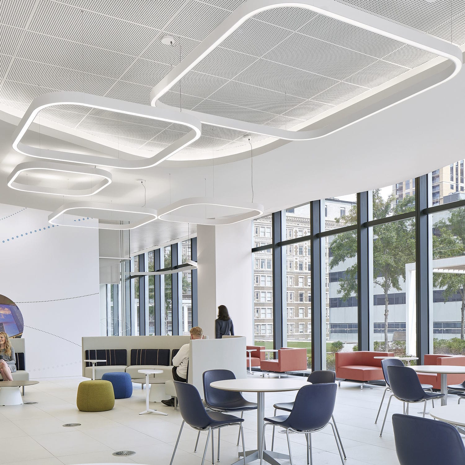 Hanging light fixture - CALEO INVERSE-G3/P3 - Lightnet GmbH - LED / square / IP20