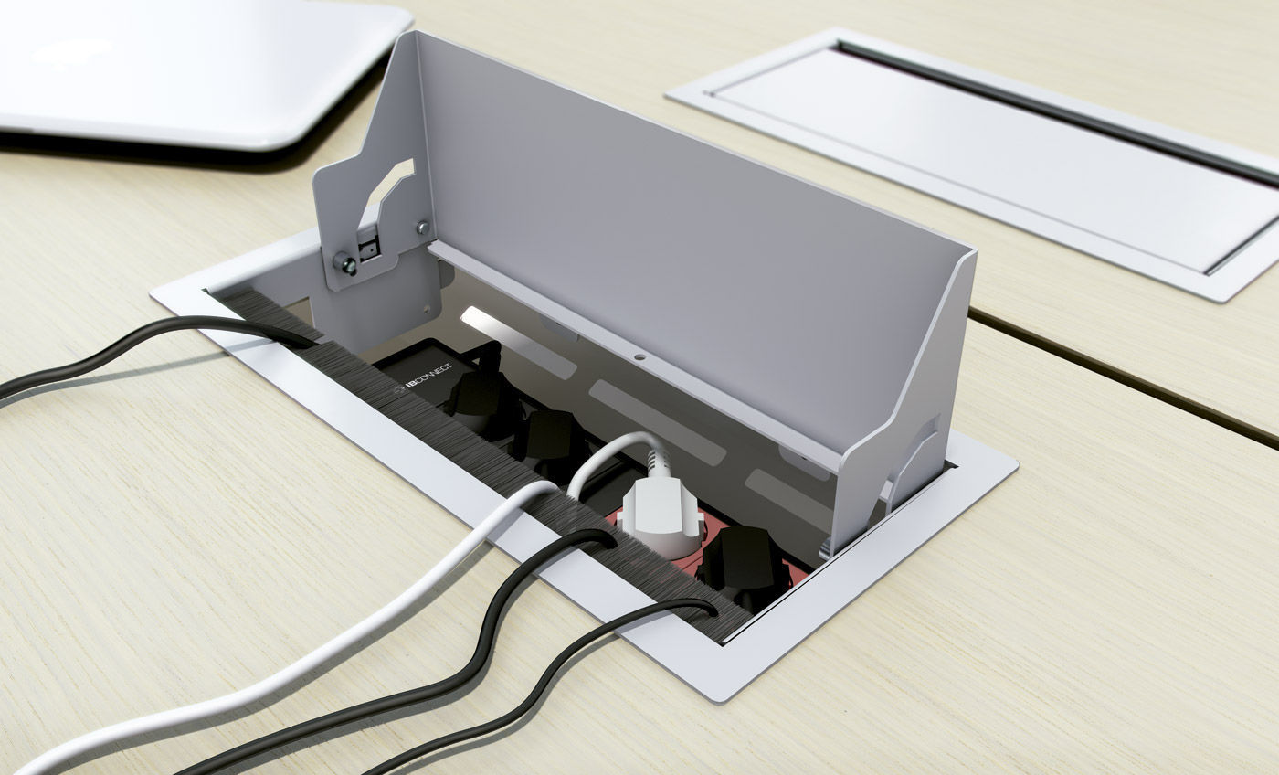 Power socket - CAP - IB-connect - multiple / desk / for furniture