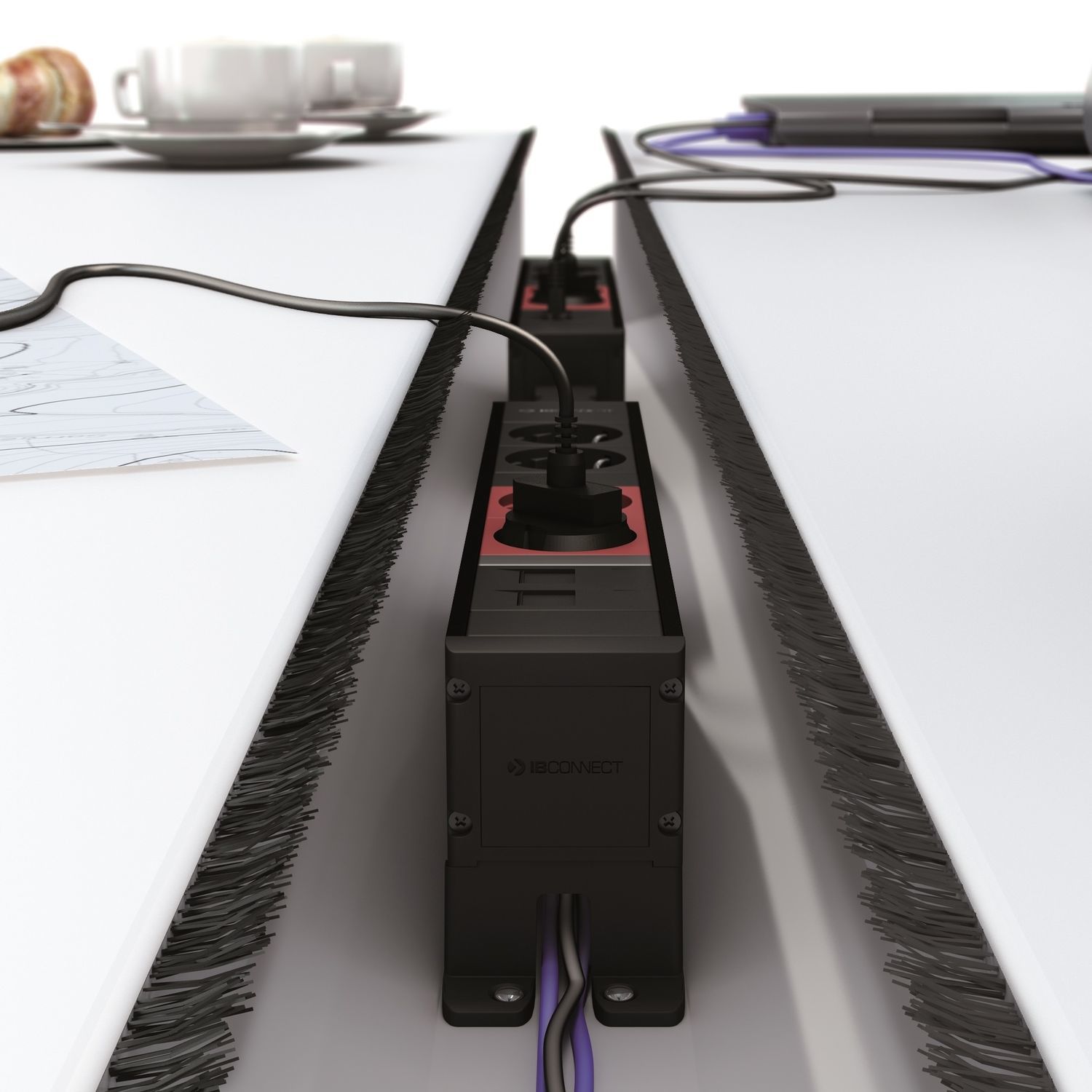 Power socket - CUBO - IB-connect - multimedia / multiple / desk