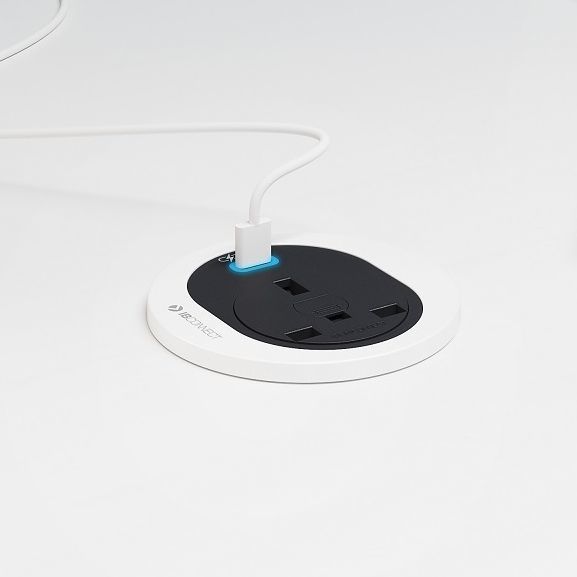 Power socket - ATOM - IB-connect - multimedia / desk / for furniture