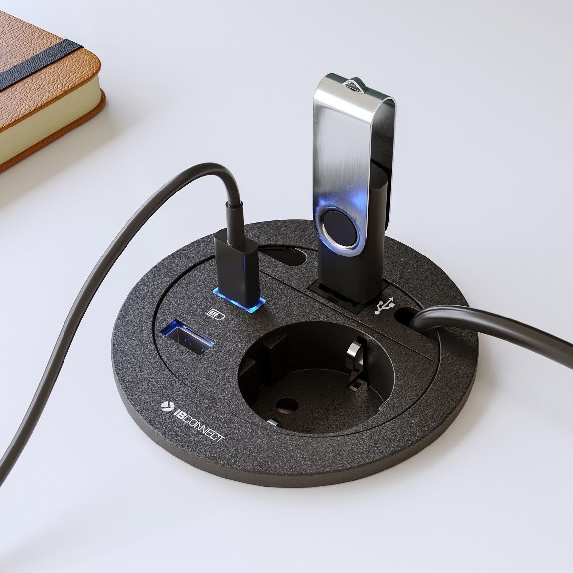 Power socket - DIVUS - IB-connect - multimedia / desk / for furniture