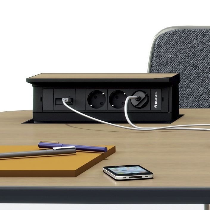 Power socket - TOP - IB-connect - multimedia / multiple / desk
