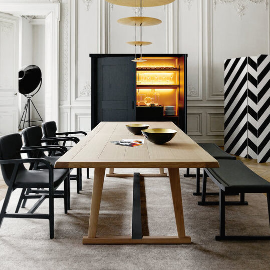 Contemporary dining table - RECIPIO '14 - MAXALTO - solid wood / wood ...