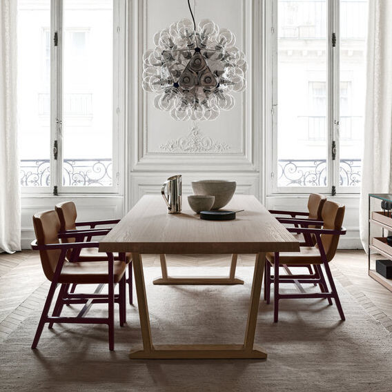 Contemporary dining table - INTOTO - MAXALTO - solid wood / wood veneer ...