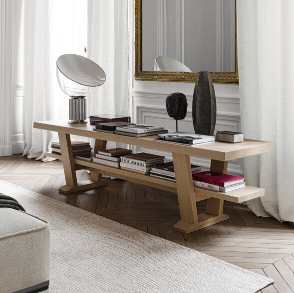 Contemporary sideboard table - INTOTO - MAXALTO - solid wood / wood ...