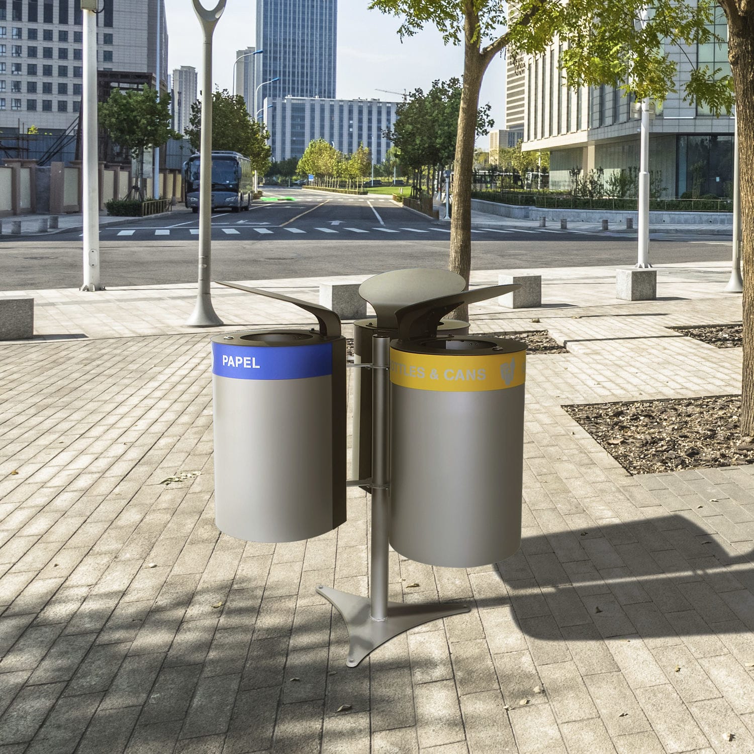 Public trash can - ISLE MALTA - CERVIC ENVIRONMENT - floor-standing ...