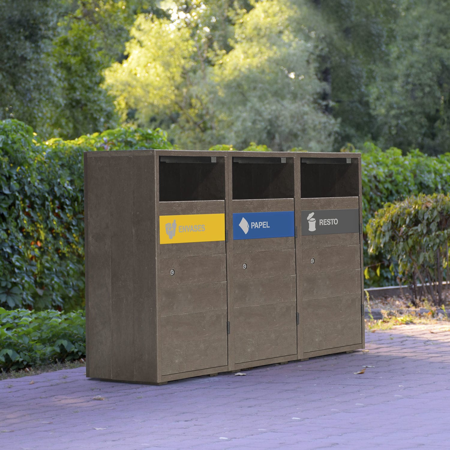 Public trash can - TYROL - CERVIC ENVIRONMENT - galvanised steel ...