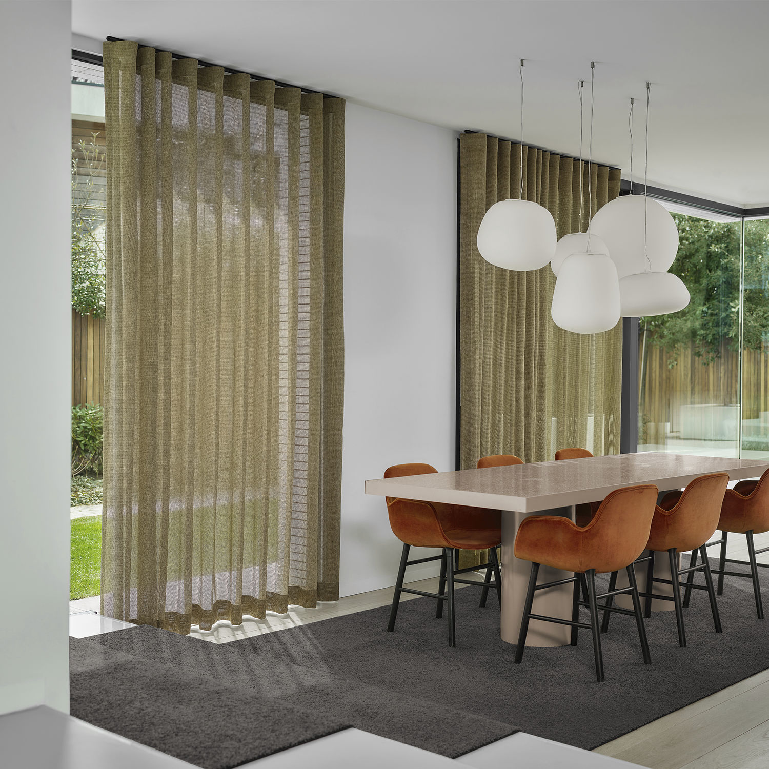 Plain sheer curtain fabric - ESMARIA - KOBE INTERIOR FABRICS ...