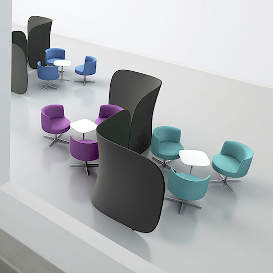 Contemporary screen - BUTTERFLY BU-150 - Brunner GmbH - fabric ...