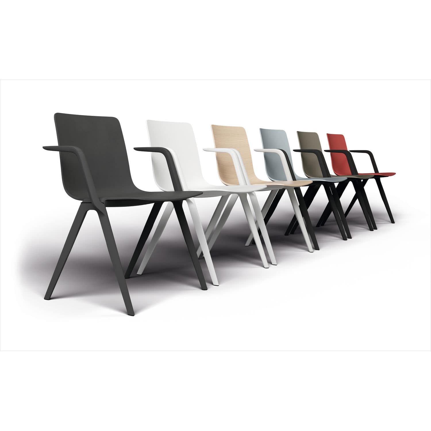 Indoor conference chair - A 9709/A - Brunner GmbH - fabric / plastic ...