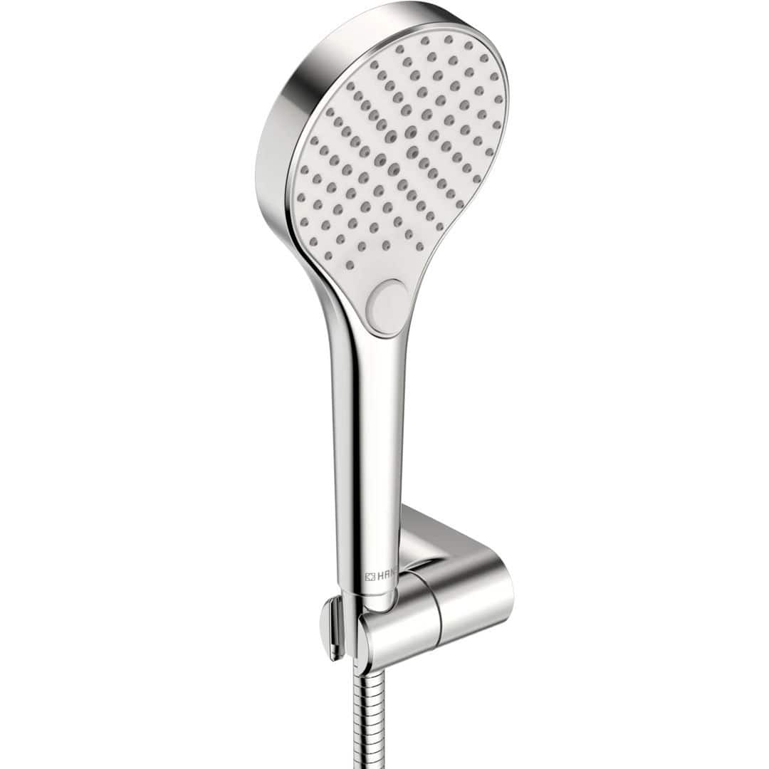 Round hand shower - HANSAVIVA - HANSA - metal / contemporary / chrome ...