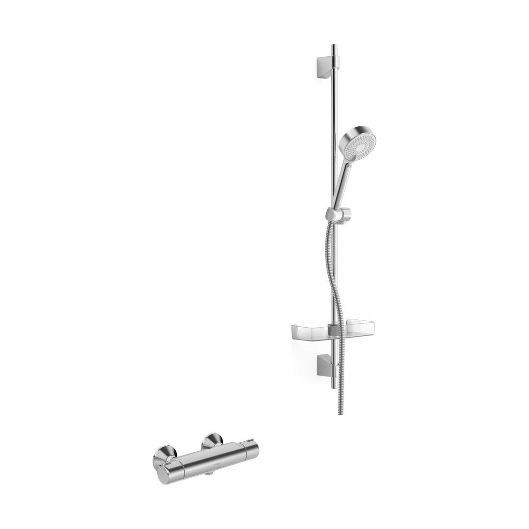 Wall-mounted shower set - MICRA : 48150171 - HANSA - contemporary ...