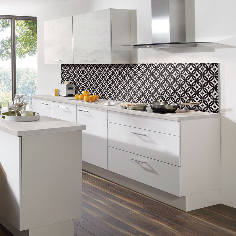 Contemporary kitchen - LASER 417 - nobilia - wooden / island / peninsula