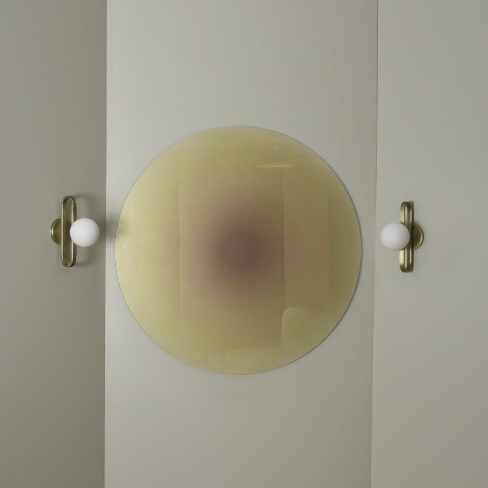 Wall-mounted mirror - FADING - ENO STUDIO - contemporary / round