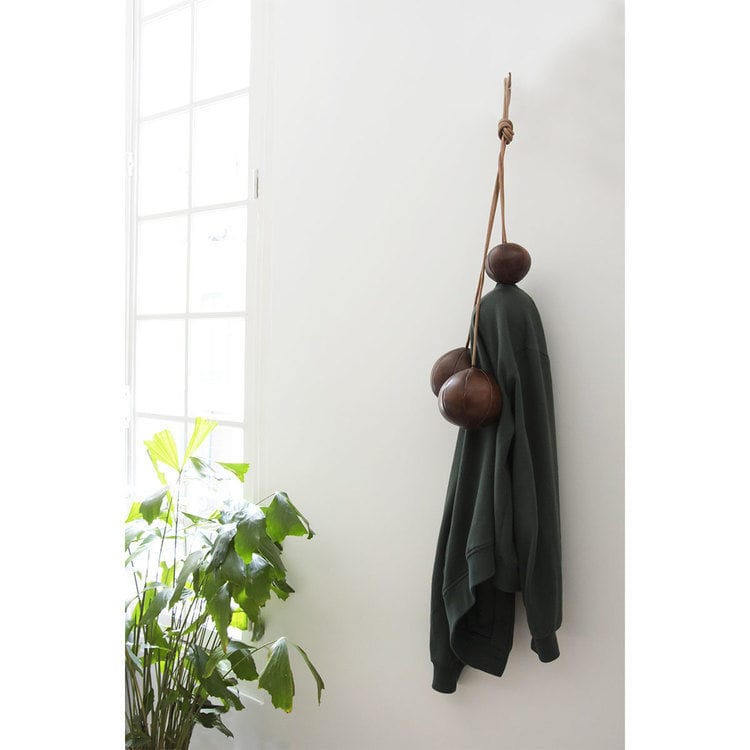 Contemporary clothes rack - ENO STUDIO - leather