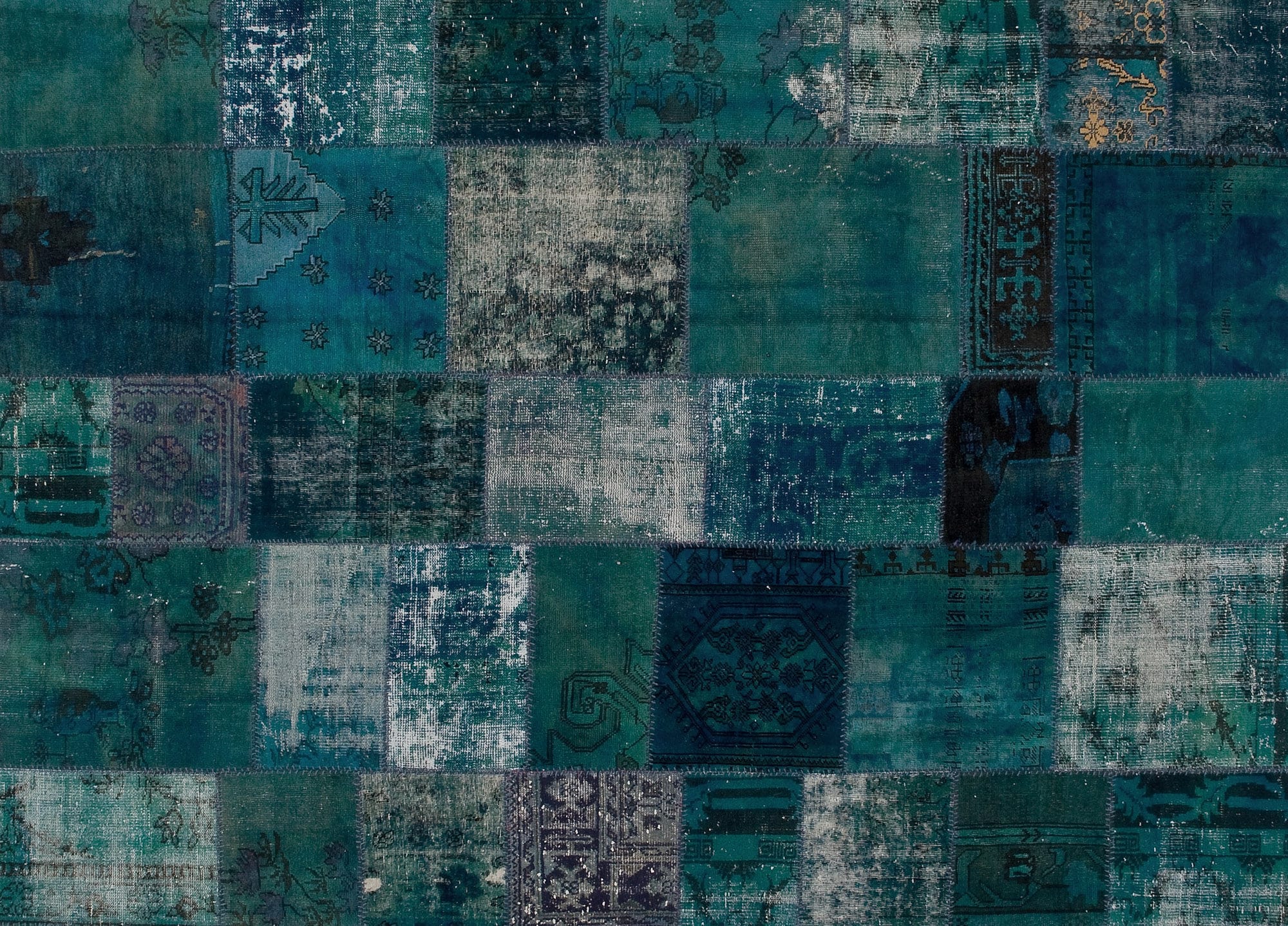 Contemporary rug - DPW 8882 - Golran - patchwork / wool / cotton