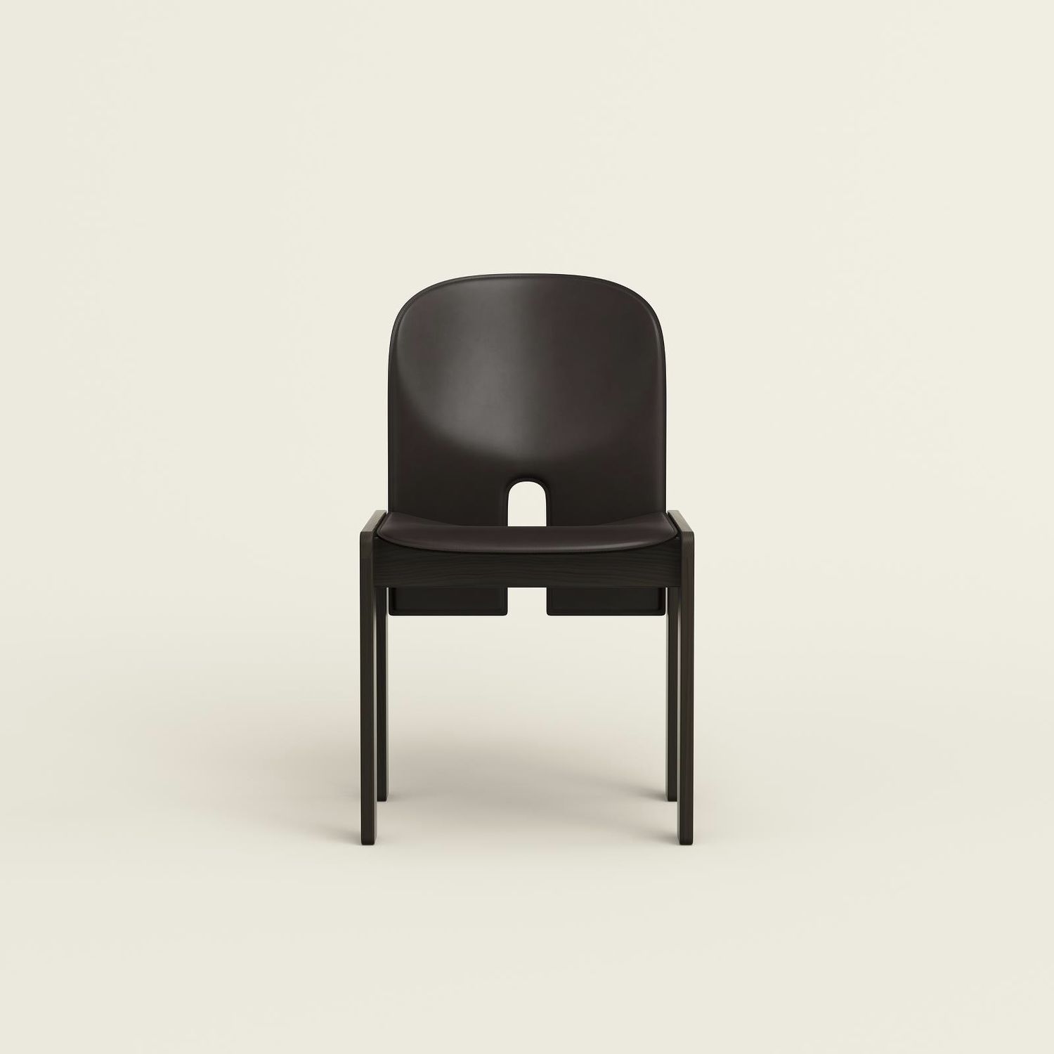 Contemporary dining chair - SCARPA 121 - karakter - leather / plywood ...