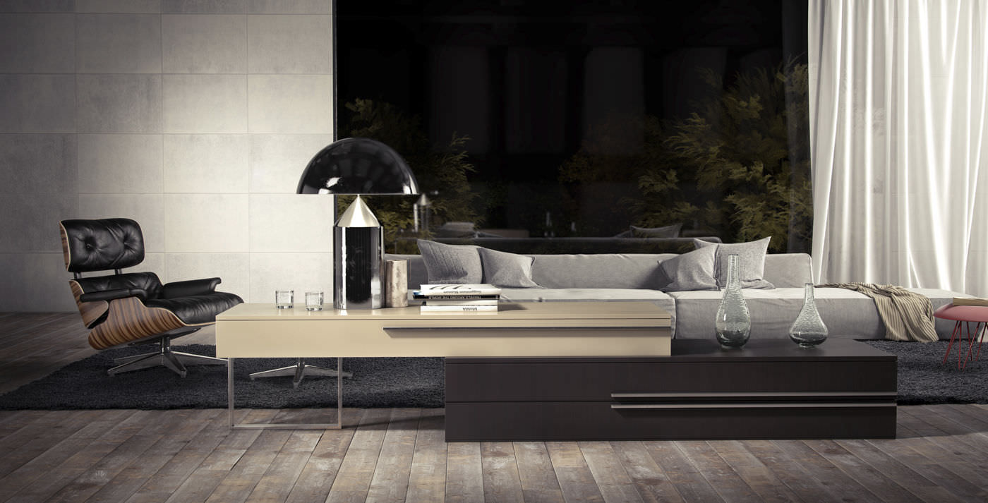 Contemporary sideboard - GRAMERCY - MODLOFT - wooden / lacquered wood