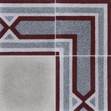 Terrazzo border tile - GÉOMÉTRIQUE - couleurs et matières - wall ...