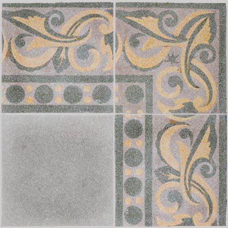 Terrazzo border tile - LYS - couleurs et matières - wall-mounted / for ...