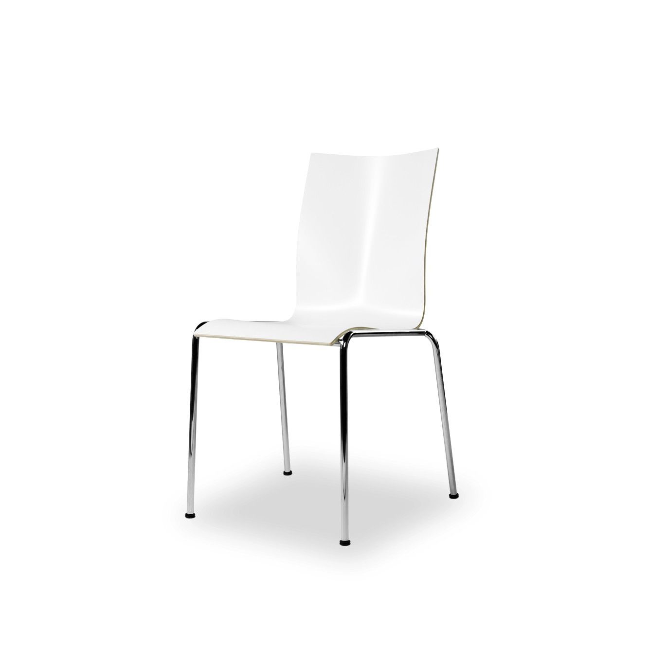 Contemporary visitor chair - 104 - Engelbrechts - indoor / chrome ...