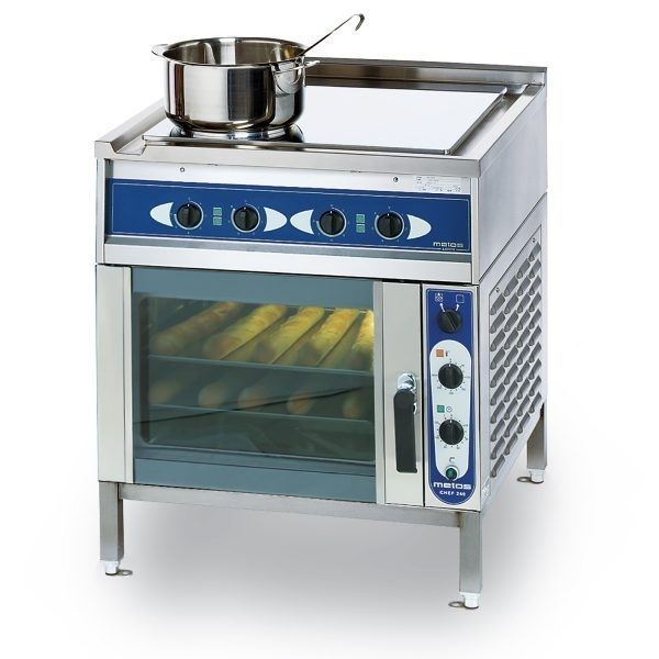 Electric range cooker - 3752018 - Metos - commercial / 4 burner / 1 oven