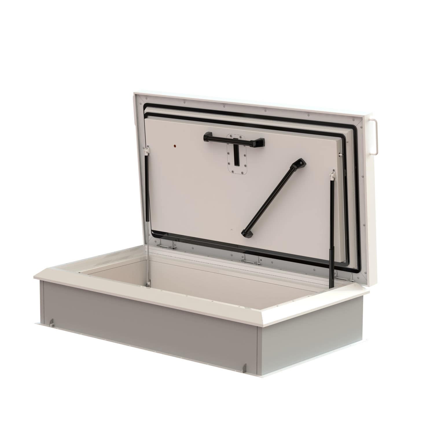 Rooftop access hatch - TOP97 - Staka - rectangular / stainless steel ...