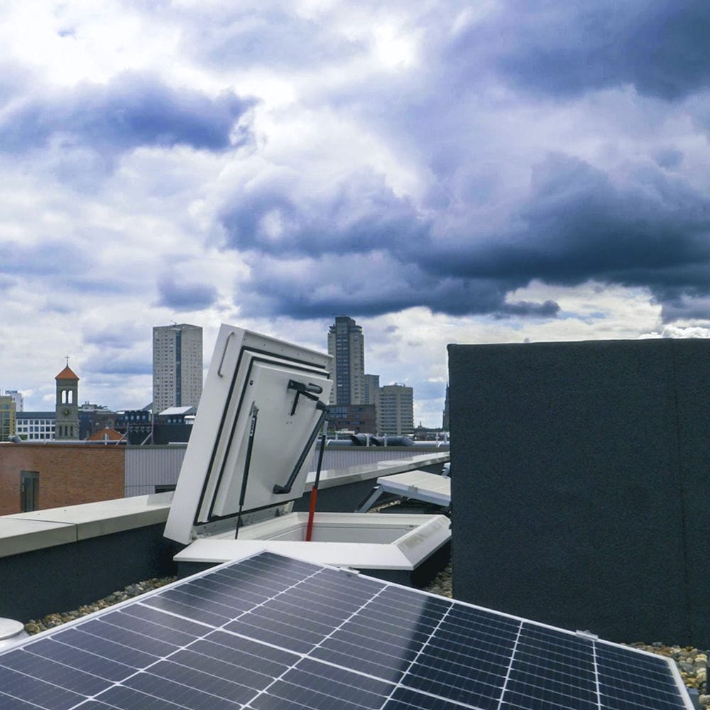 Rooftop access hatch - TOP147 - Staka - rectangular / stainless steel ...