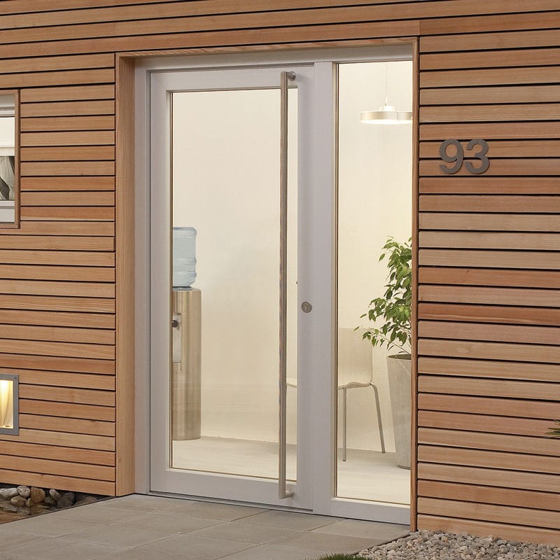 Entry door - BLOCKBUSTER - Josko - solid wood / aluminum / swing