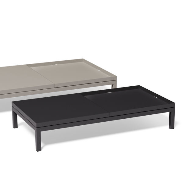 Contemporary coffee table - TRUE - april furniture - stainless steel ...