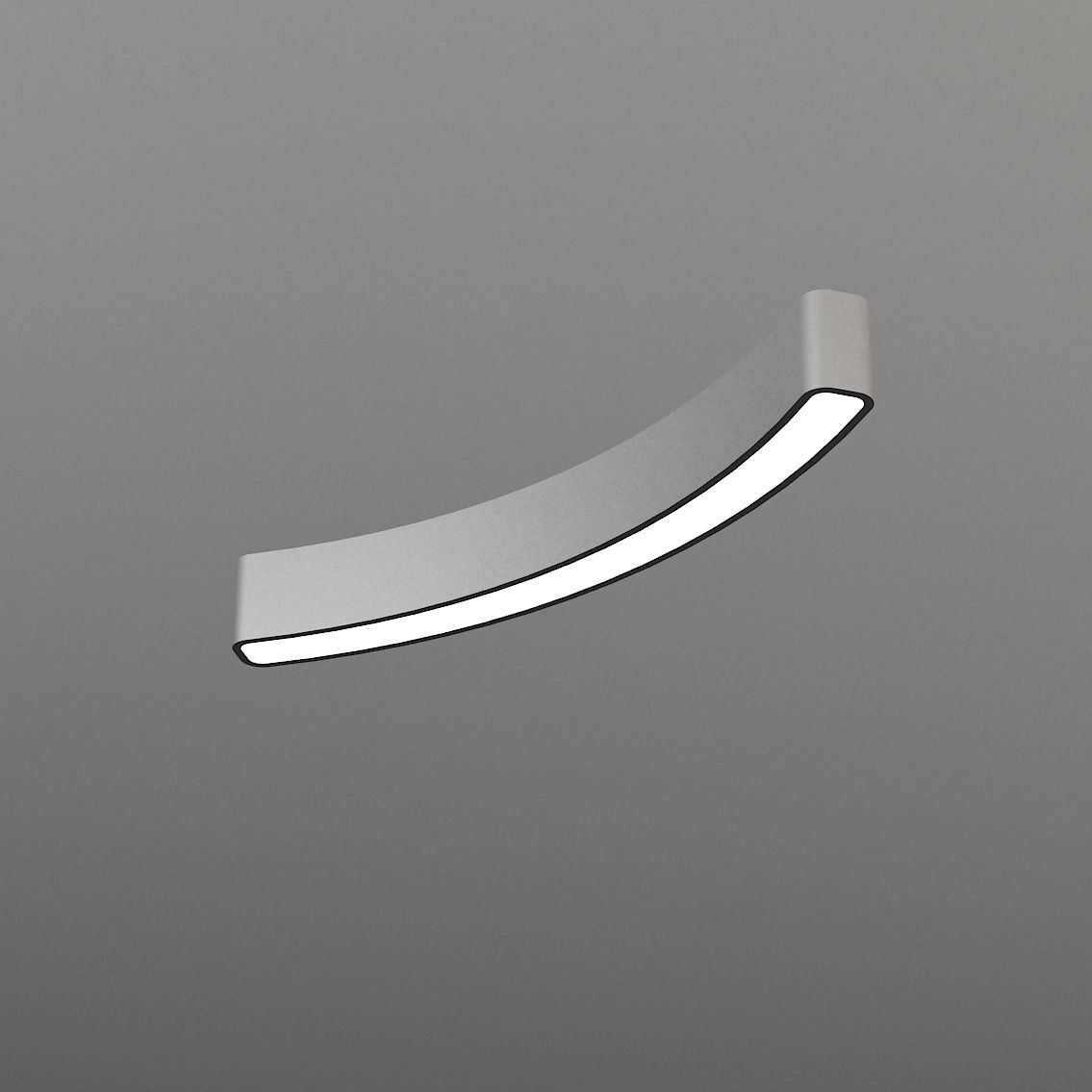 Contemporary ceiling light - KIDNEY S - NEONNY - linear / curved / aluminum