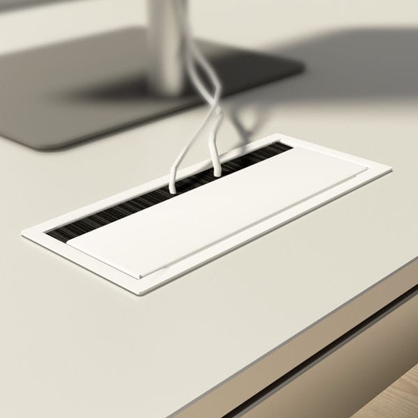 Metal cable trunking - SWIRE - Systemtronic - desk / commercial / vertical