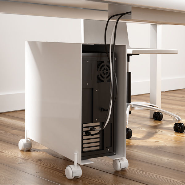 Metal cable trunking - OMEGA - Systemtronic - desk / commercial