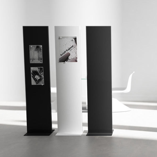 Indoor display panel - LIT - Systemtronic - magnetic / steel